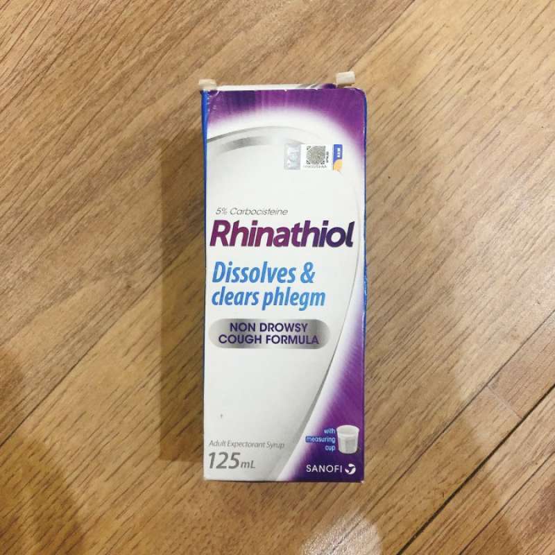 Jual Rhinathiol non drowsy cough formula syrup for adult 125ml di ...