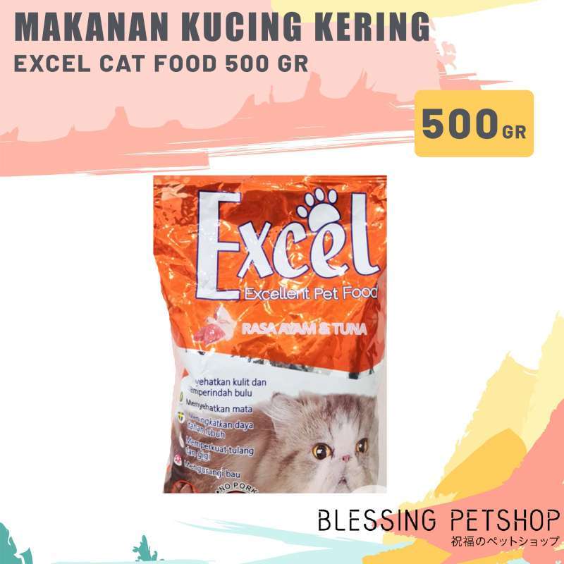 Jual MAKANAN KUCING EXCEL REPACK 500 GR / CATFOOD EXCEL REPACK 500GR di ...