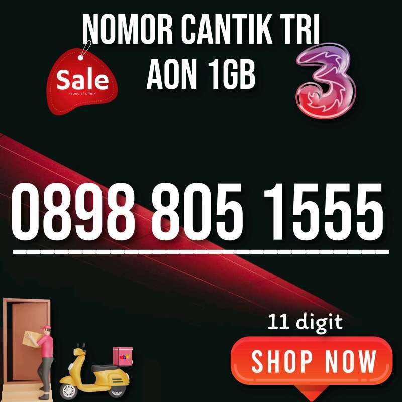 Jual Perdana Tri Nomor Cantik Spesifikasi Original, Murah & Diskon Harga Februari 2024 | Blibli