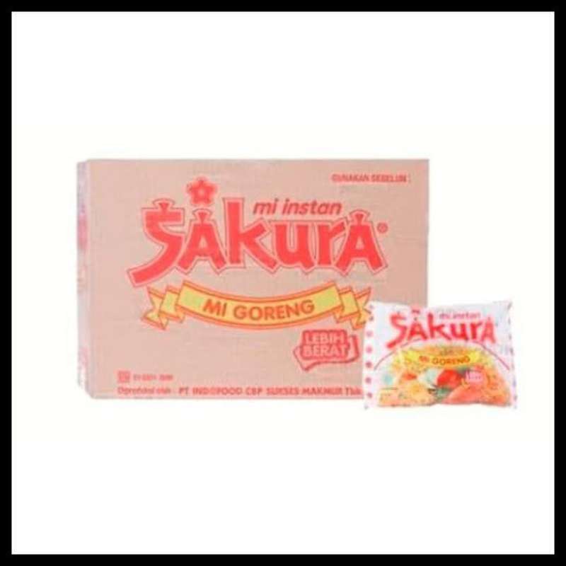Jual Mie Instant Sakura Goreng Original 1 dus isi 40 60gr | Mi Instan ...