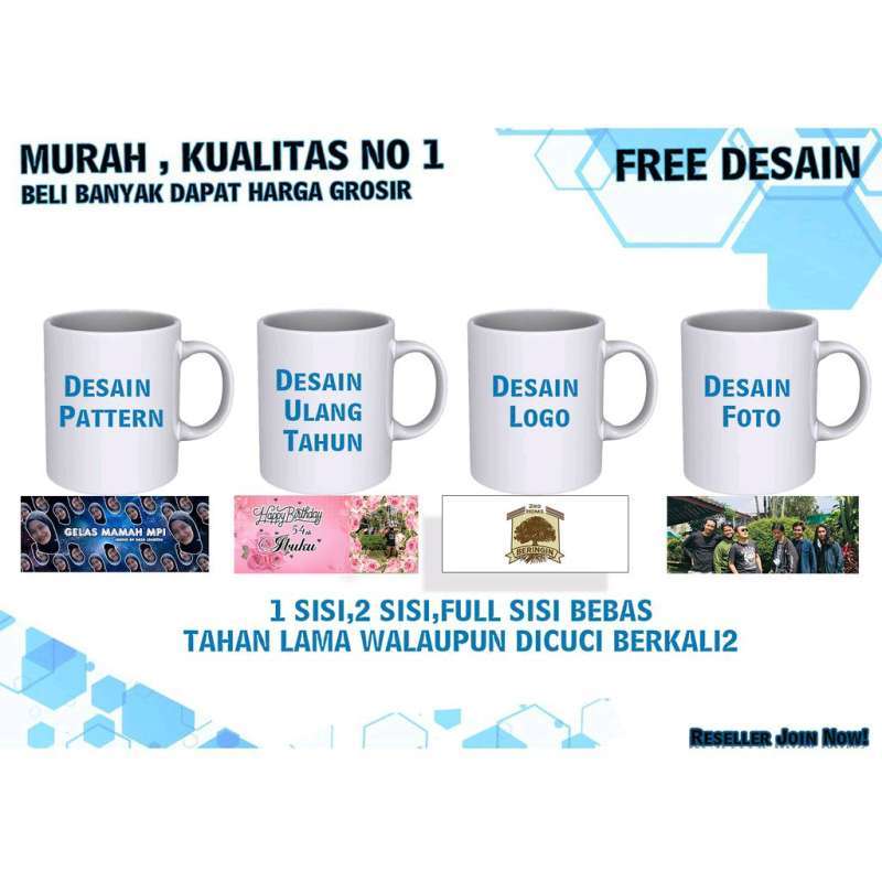 Jual Mug Gelas Custom Bebas Gambar Bebas Request Murah Di Seller Dash ...
