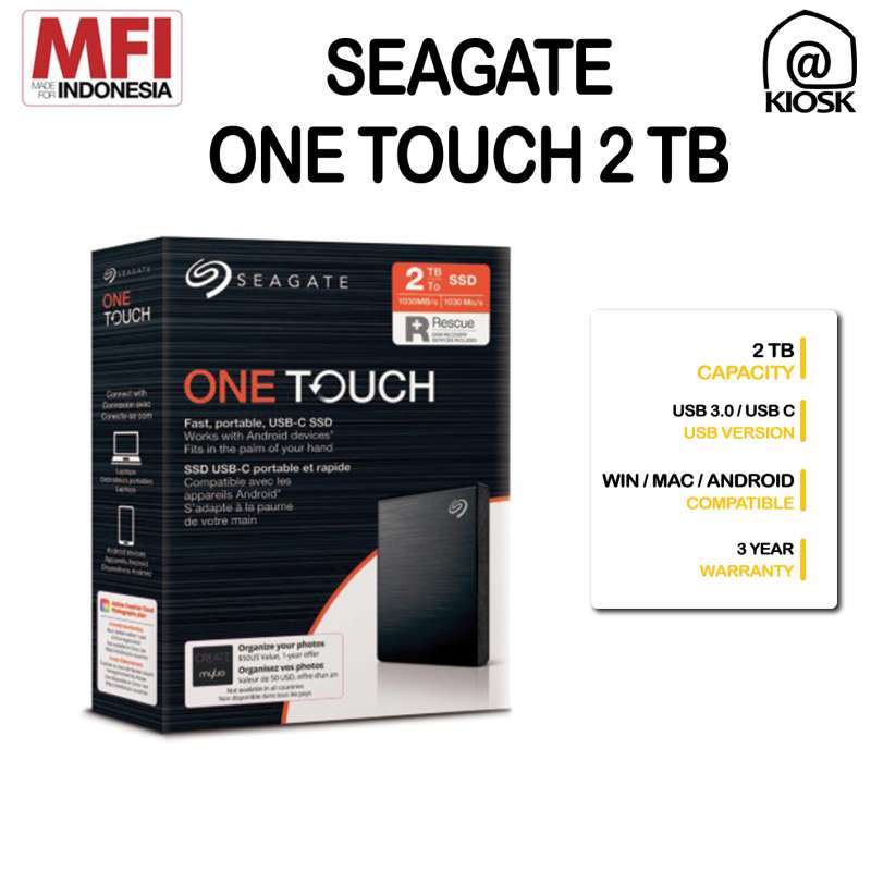 Jual Seagate One Touch SSD - External SSD 2TB - USB 3.0 - Compatible ...