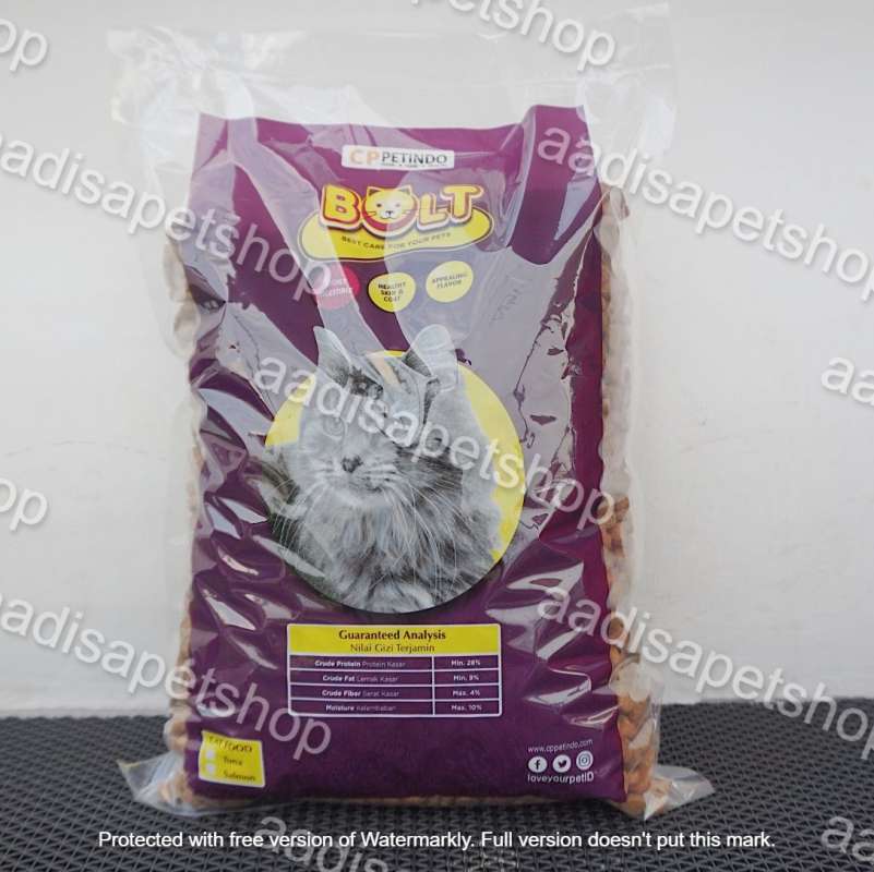 Jual PAKAN MAKANAN KUCING BOLT CAT DRY FOOD PAKAN KERING MAKAN PELET di ...