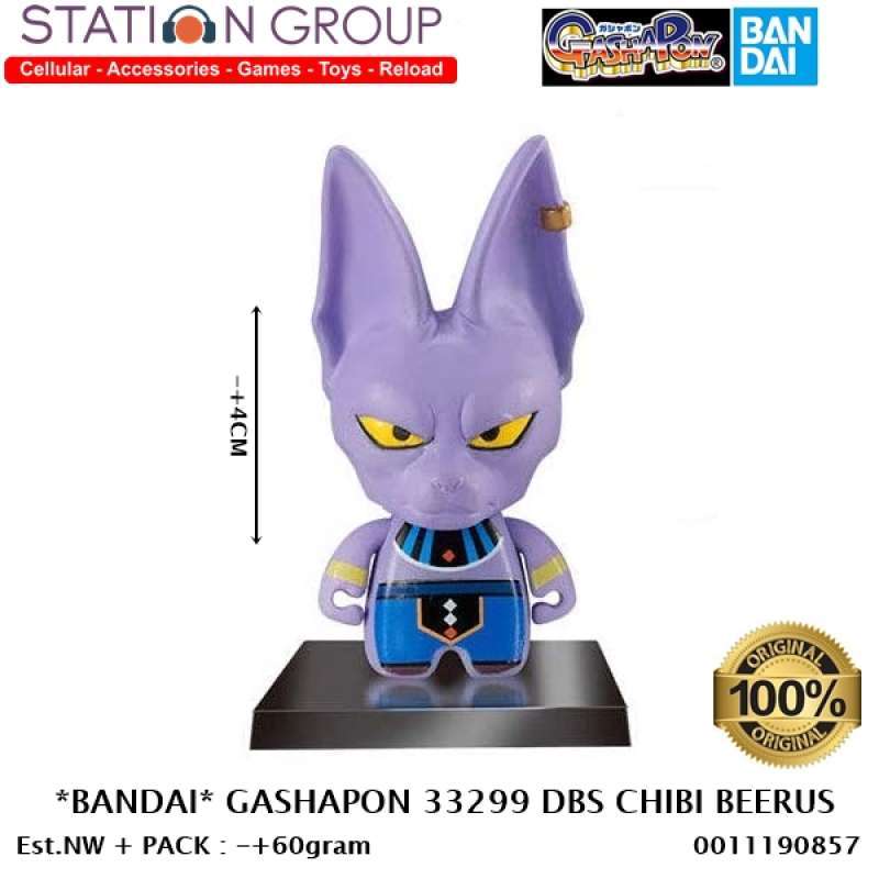 Jual BANDAI 33299 GASHAPON DRAGON BALL SUPER CHIBI BEERUS - ACTION ...