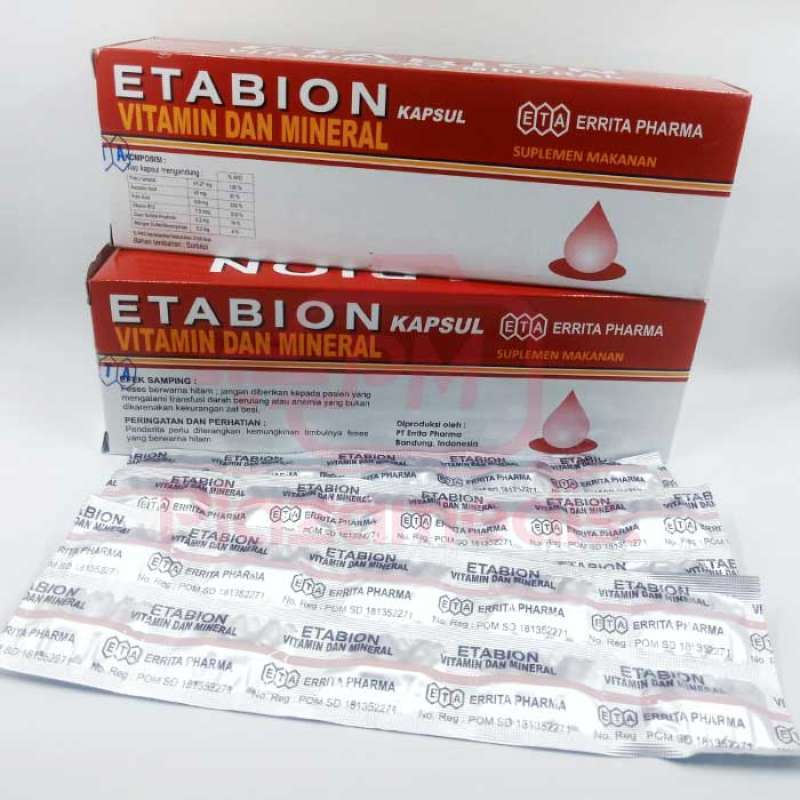 Promo ETABION TABLET 1 STRIP ISI 10 KAPSUL - 3 STRIP Diskon 24% di ...