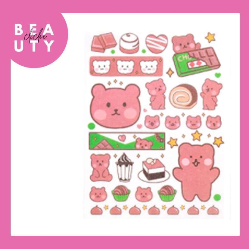 Jual Stiker Washi Paper Semi Waterproof Deco Sticker Eceran 1 lembar ...