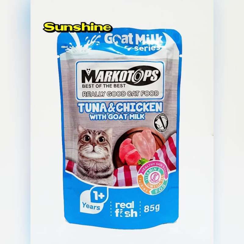 Jual Markotop Pouch 85gr Goat Milk - Makanan Basah Saset Kucing - Tuna ...