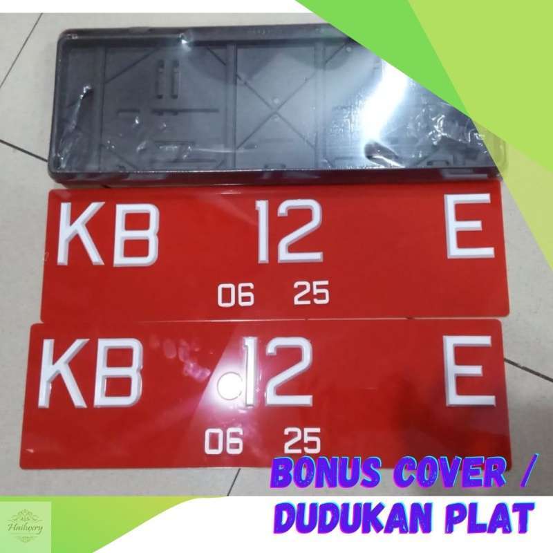 Jual Plat Nomor Mobil Pemerintah / Instansi Variasi Timbul/set ...