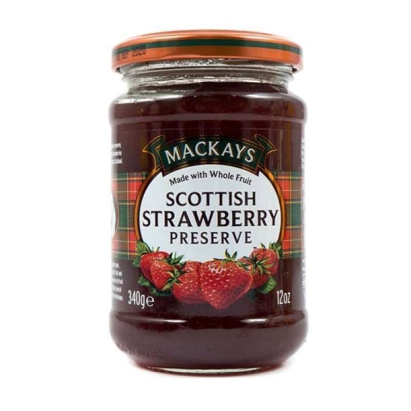 Jual MACKAYS Scottish Strawberry Preserve Jam 340gr - Selai Buah ...