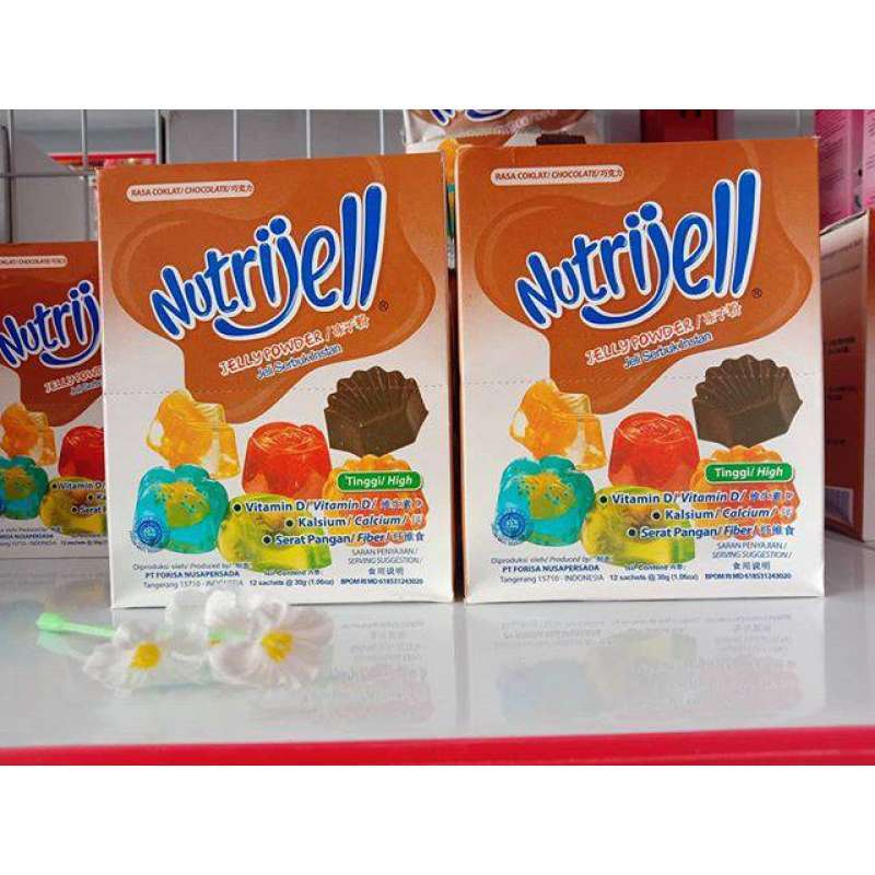Jual NUTRIJEL JELLY POWDER COKLAT 1 PAK ISI 12 SACHET di Seller ...