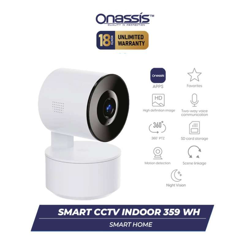 Jual ONASSIS SMART CCTV INDOOR ID CAM 359 WH MOTION TRACKING di Seller ...