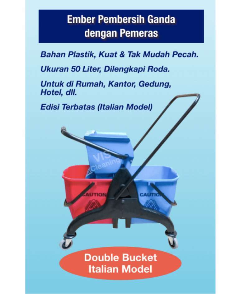 Jual Double Bucket Italian Model 50L ( Ember dengan Pemeras ) di Seller ...