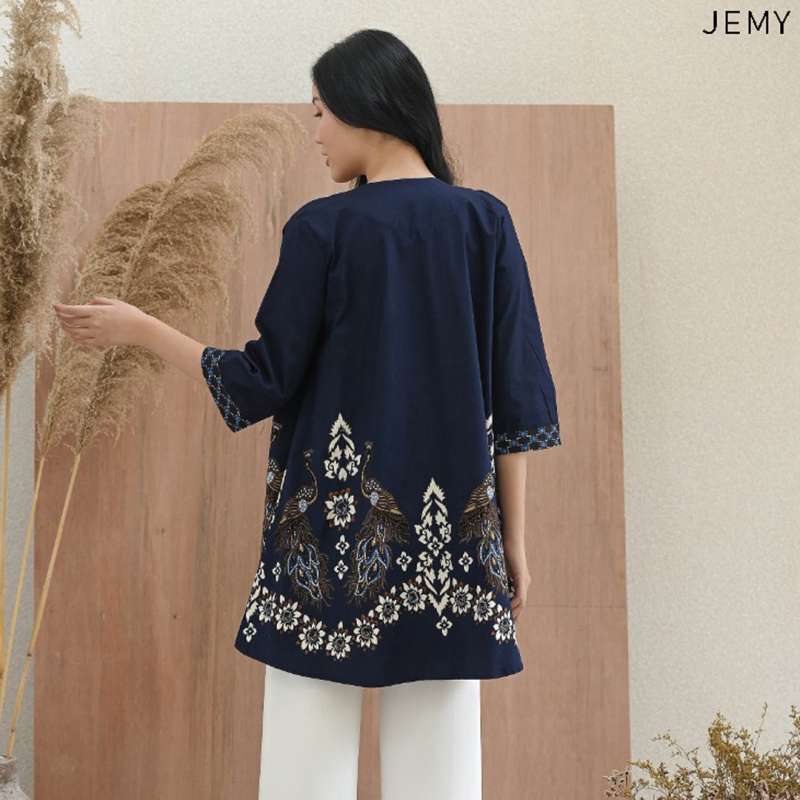 Promo Evercloth Jemy Outer Batik Wanita Luaran Batik Jaket Batik Wanita ...