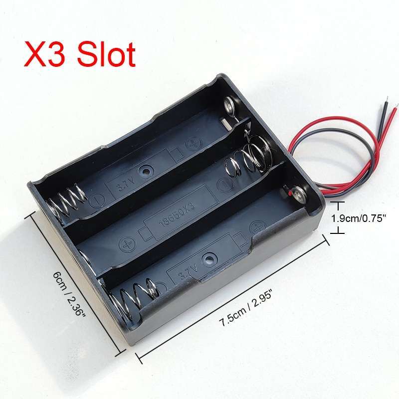 Jual Case Battery Holder Tempat Kotak Box Dudukan Baterai Li Ion Lithium V Slot