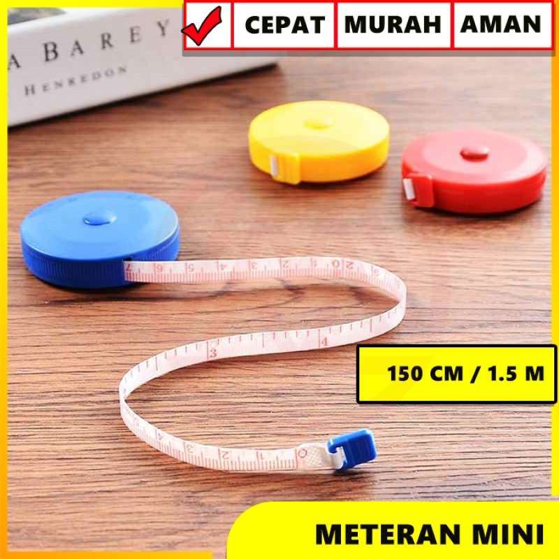 Promo Meteran Gulung Putar 150 Cm 1.5 Meter Pengukur Lingkar Perut ...