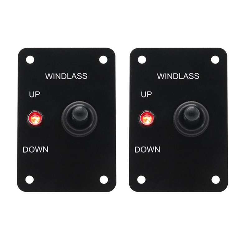 Promo 2pcs 12V 15A Anchor Windlass UP& Down Toggle Switch Control Panel ...