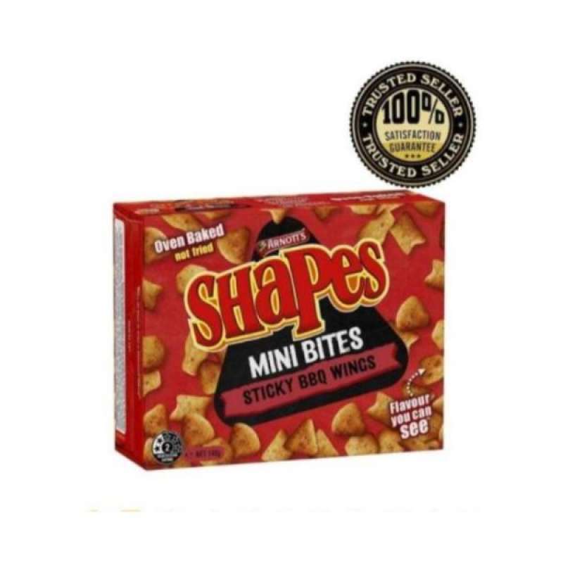 Jual Arnott's Shapes Mini Bites Sticky Bbq Wings Crackers 140g di ...