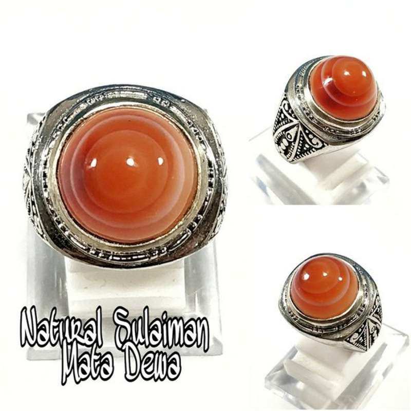 Bahan Batu Mata Dewa Batu Puser Mata Dewa Natural Ring Alpaka | Lazada