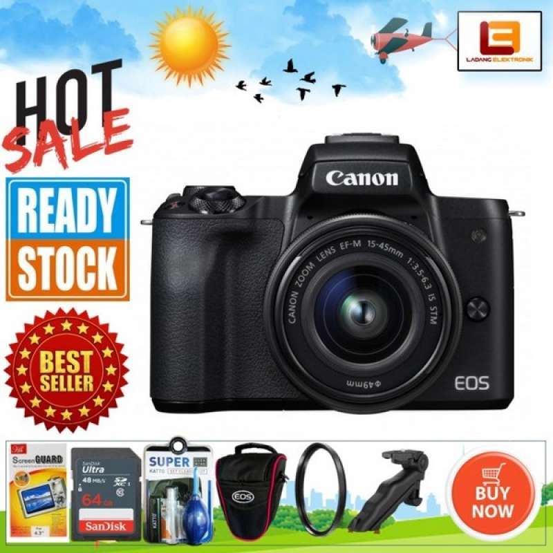 Jual Canon Eos M50 Kit 15-45Mm Is Stm Garansi 1 Tahun di Seller Gravity's Store - | Blibli