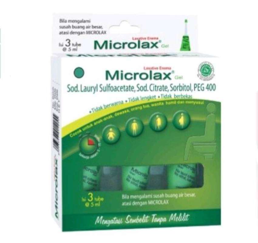 Jual Microlax Gel 5 Ml Untuk Mengatasi Sembeli/ Susah Bab/pencahar ...