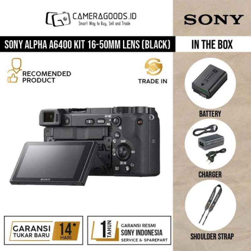 Jual Sony Alpha A6400 Kit 16-50Mm Mirrorless Digital Camera di Seller AHN Market - | Blibli