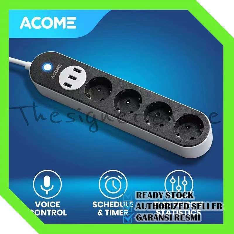 Jual ACOME Smart Power Strip Stop Kontak Colokan Kabel WiFi Garansi ...