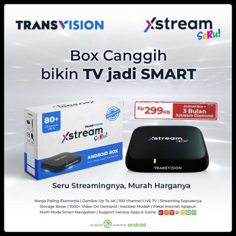 Promo Best Sale Transvision Xstream Diskon 7% Di Seller Store Hanzo ...