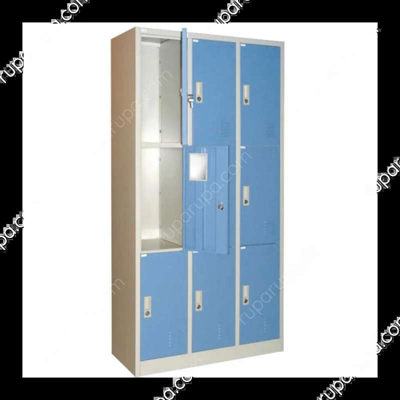 Jual Krisbow Lemari Loker Besi Jumbo Locker Cabinet 9 Pintu - Biru Di ...
