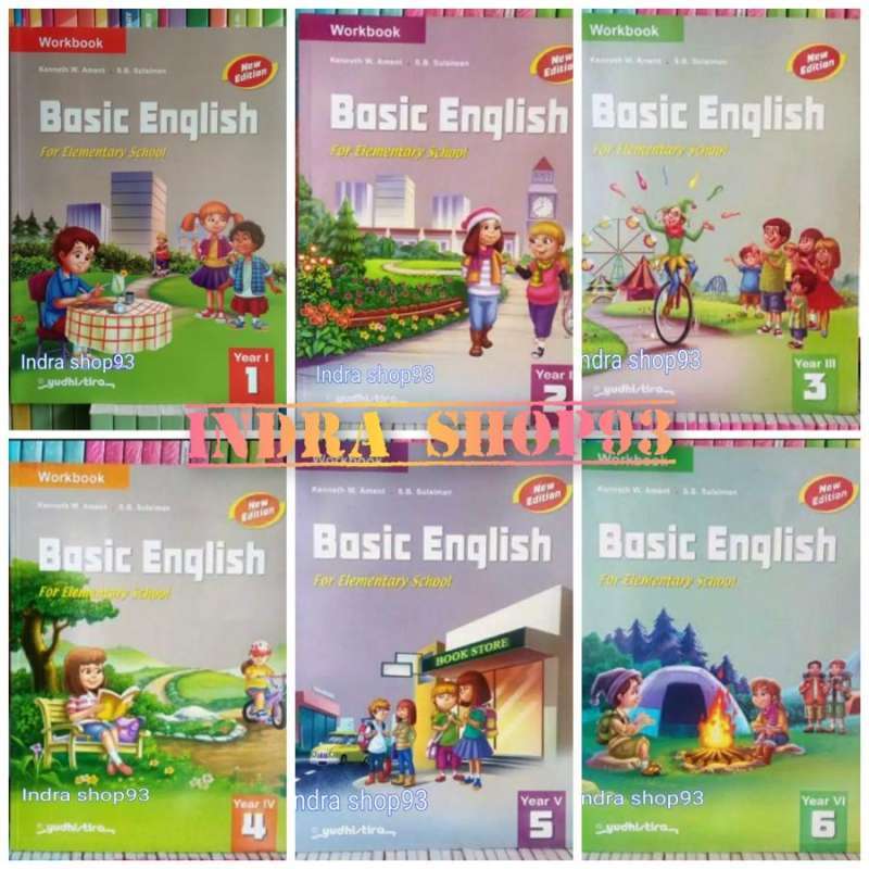 Jual Buku Workbook Basic English Kelas 1,2,3,4,5,6 SD Yudhistira di ...