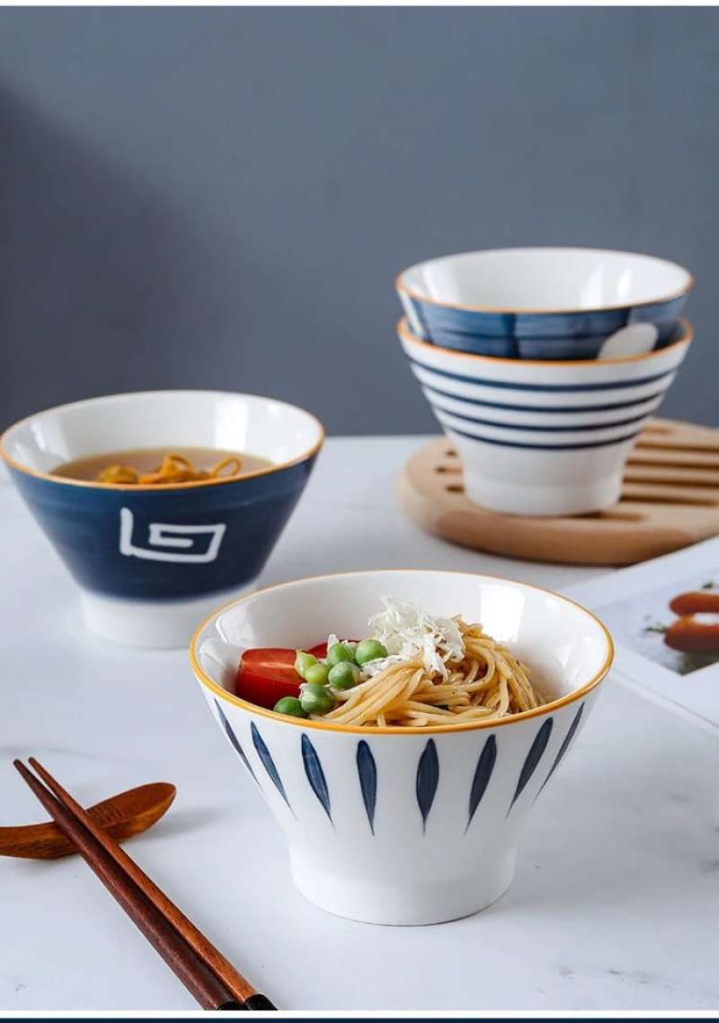 Jual Mangkok Mini Nasi | Hand Painted Japanese Salad Bowl Rice Bowl di ...