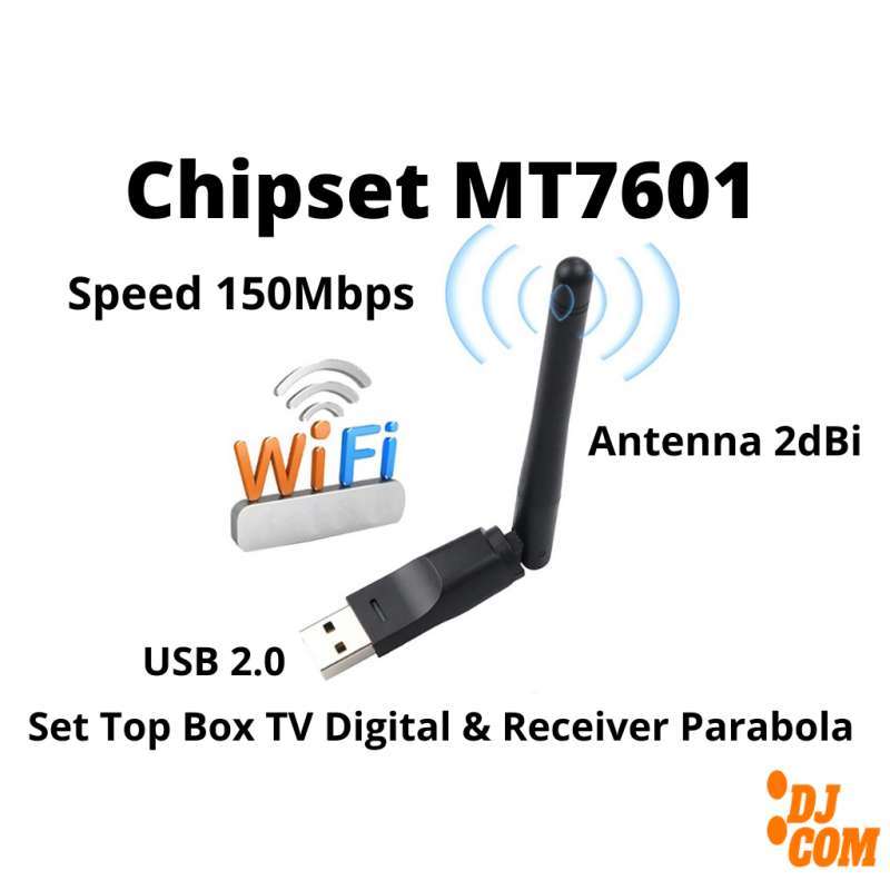 Jual USB Dongle Wifi Wireless Adapter Receiver Komputer PC Laptop Set Top Box MT 7601 150Mbps ...