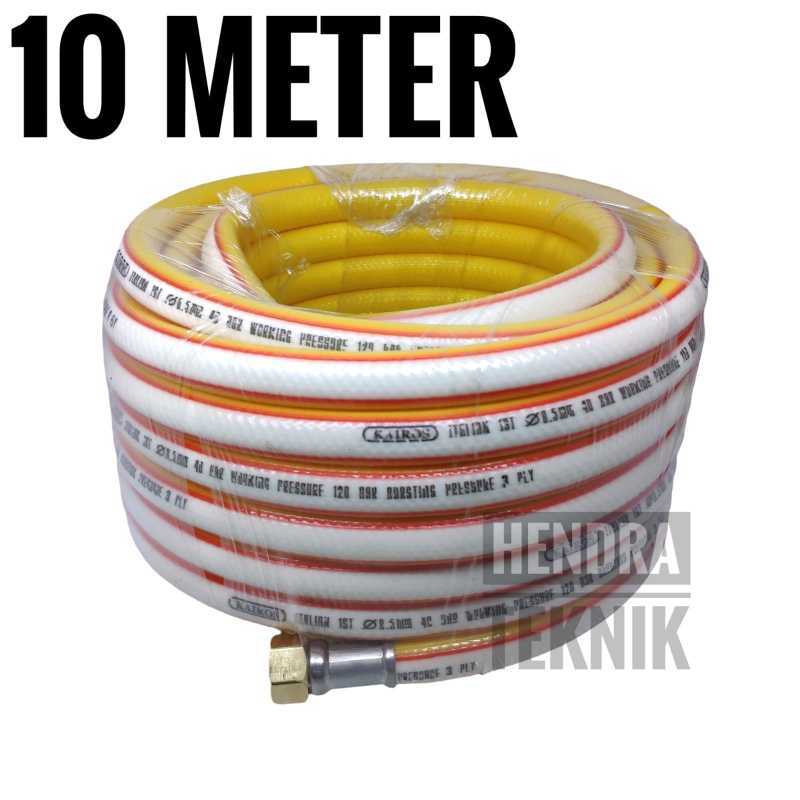Jual SELANG KOMPRESOR 10M SELANG ANGIN COMPRESSOR HOSE KUNING 120 PSI ...