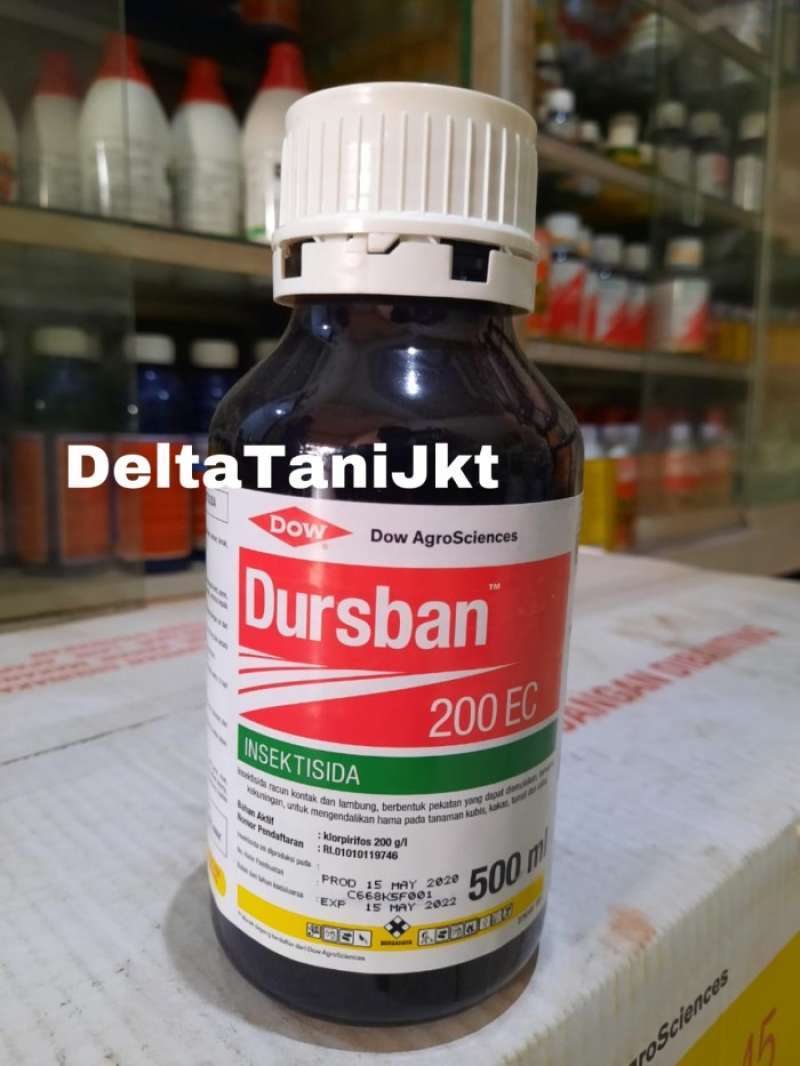 Jual OBAT HAMA TANAMAN DURSBAN 500ml BASMI KUTU PUTIH ULAT DAN BELALANV ...