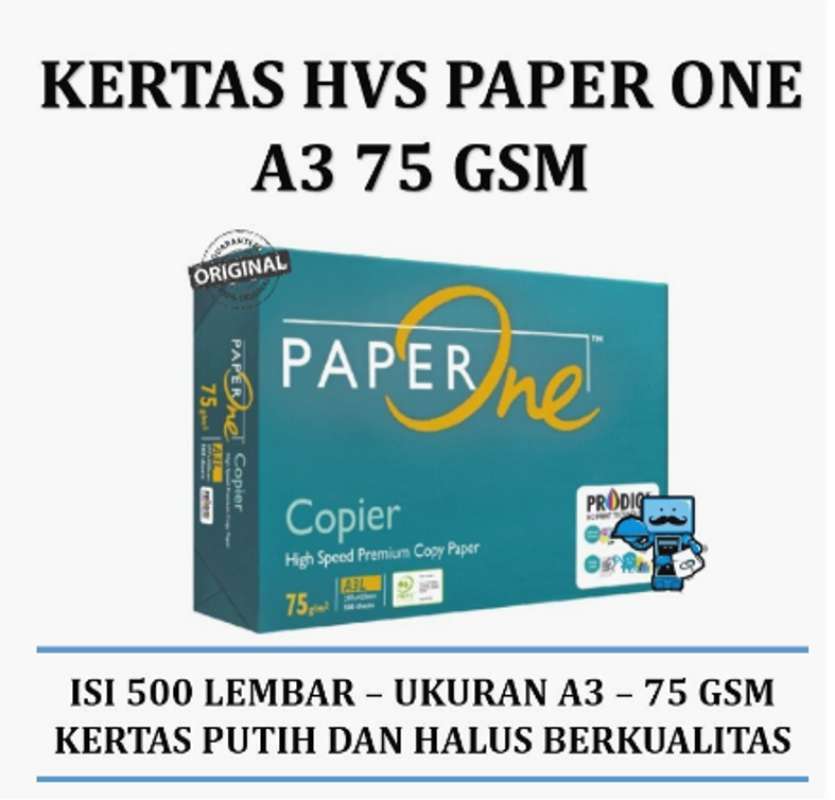 Jual Kertas A3 Hvs Paper One 75 Gram Hvs A3 Paper 500 Lembar Di Seller ...