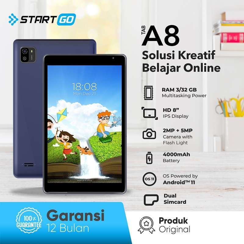 Jual Advan Tab A8 3/32 Gb 8 Inch Quadcore Tablet Android 11 Garansi ...