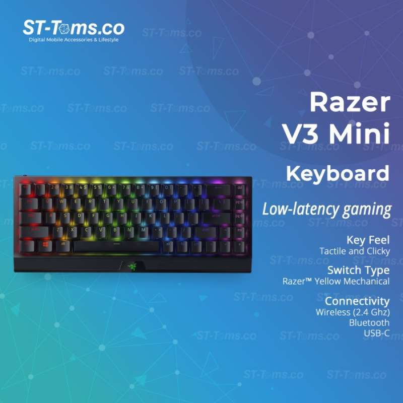 Promo Razer Blackwidow V3 Mini Hyperspeed Wireless Gaming Keyboard ...