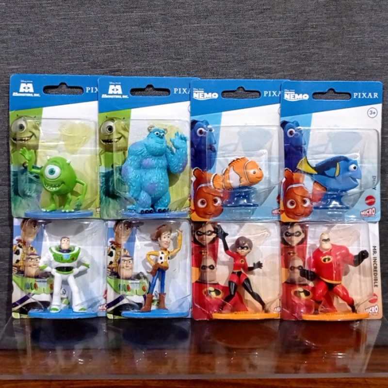 Jual DISNEY PIXAR MICRO MINI FIGURE TOY STORY NEMO MONSTER INC ...