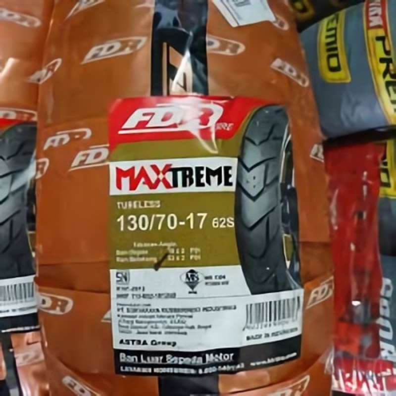 Jual Paket Ban Tubles Motor Batangan Fdr Maxtreme 110/70 - 130/70 Ring ...