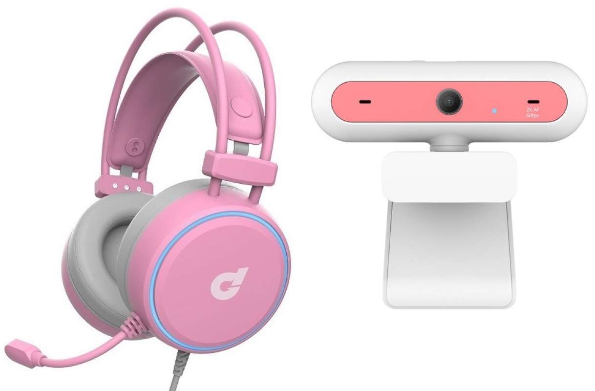Jual [paket] Dbe C220 2k Auto Focus Webcam + Dbe Gm160 Pink Gaming ...