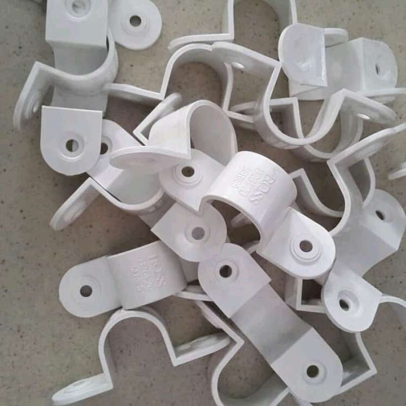 Promo BOSS CLAMP PIPA LISTRIK KLEM PVC CLIPSAL CONDUIT JEPIT DINDING ...