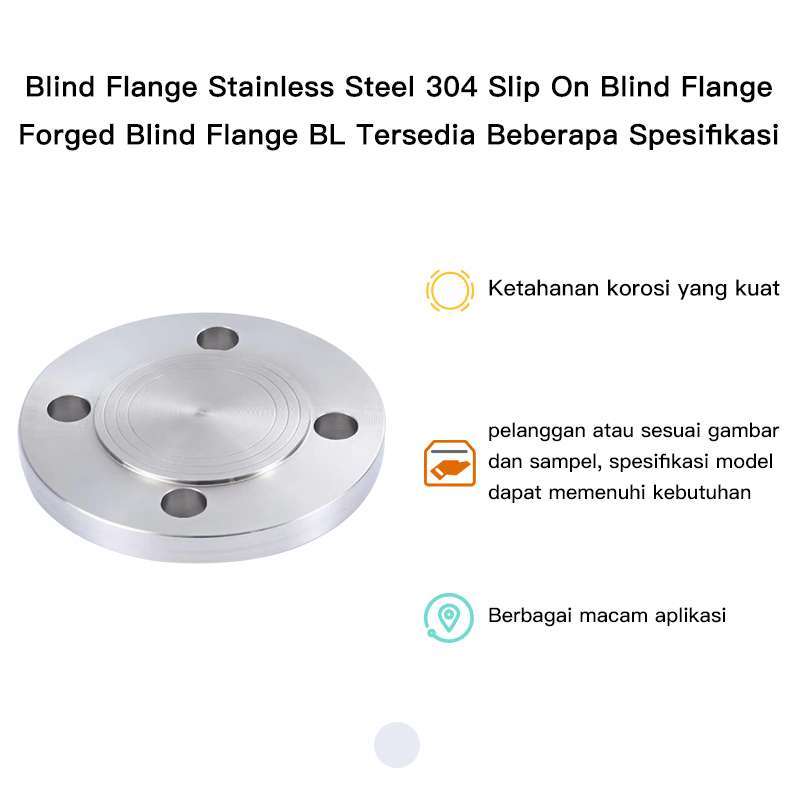 Jual Blind Flange Stainless Steel 304 Slip On Blind Flange Forged Blind ...