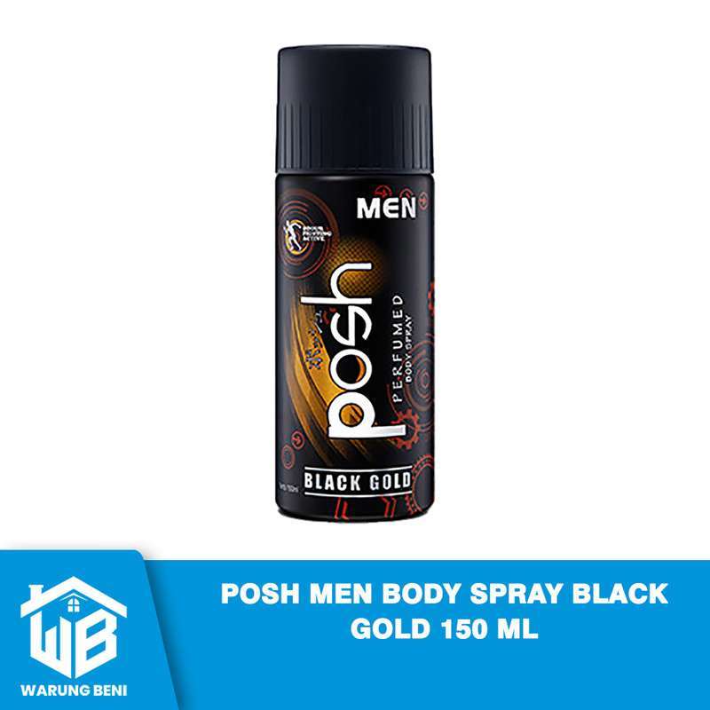 Jual Posh Men Body Spray Black Gold 150 Ml Di Seller Warung Beni ...