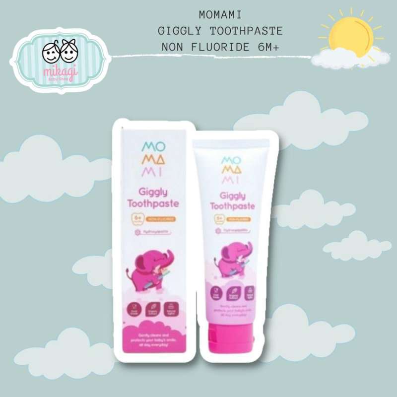 Jual Mikagibaby MOMAMI Giggly Toothpaste Non Fluoride 6M+ di Seller ...