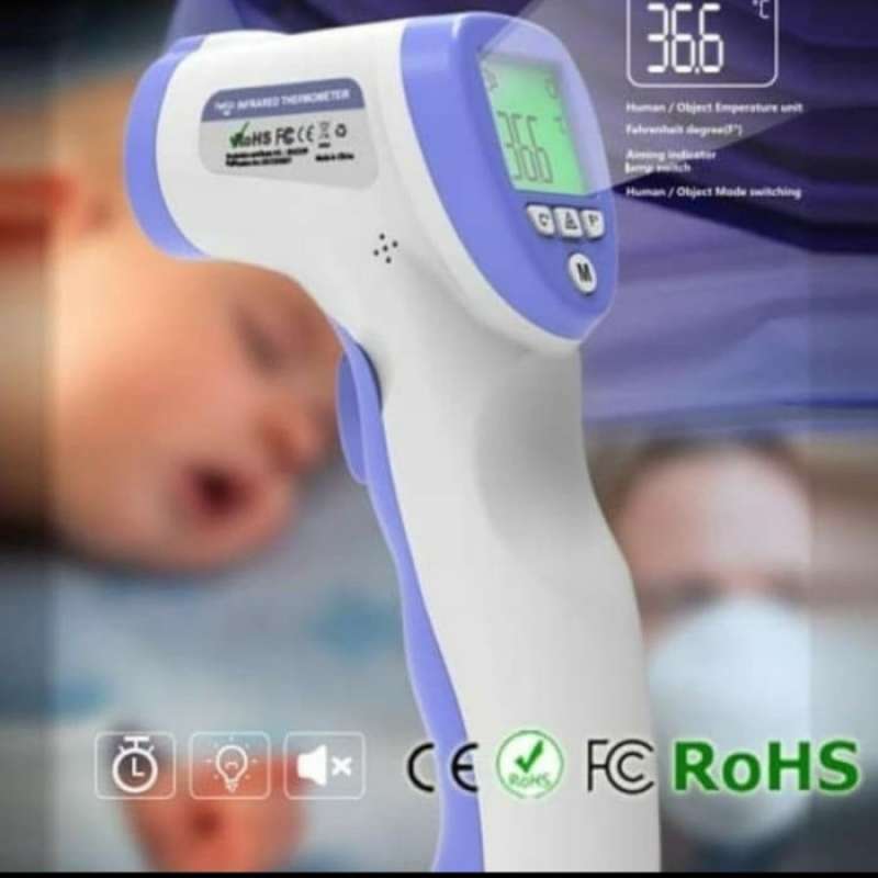 Jual Termometer Digital Suhu Badan Tubuh Thermometer Infrared Otomatis ...