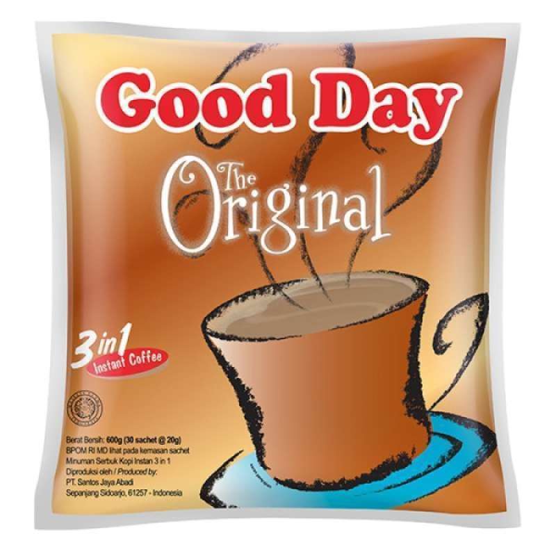 Jual GOOD DAY ORIGINAL COFFE 3 IN 1 30x20G /BAG di Seller Assalaam ...