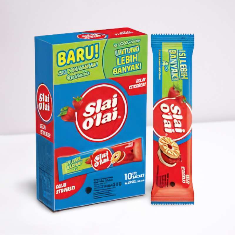 Jual Biskuit susu dengan selai Slai olai ecer 2000 ( 10pcs x 32gr ...
