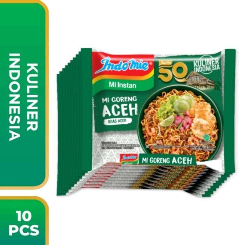 Jual Indomie Mie Instan Kuliner Indonesia Mi Goreng Aceh Paket 10 Pc di ...