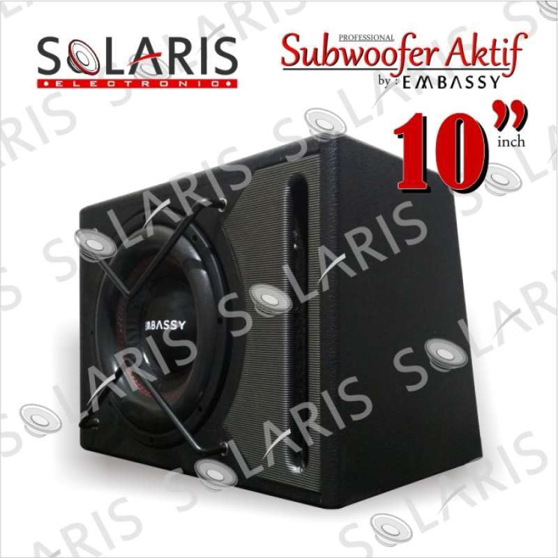 Jual SUBWOOFER AKTIF 10 inch BASSBOX Embassy EMS-10 PLATINUM di Seller Carlos dareen ...
