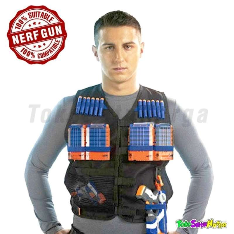Jual Free Ongkir Nerf Tactical Vest Rompi Jaket Bracer Quick Reload ...