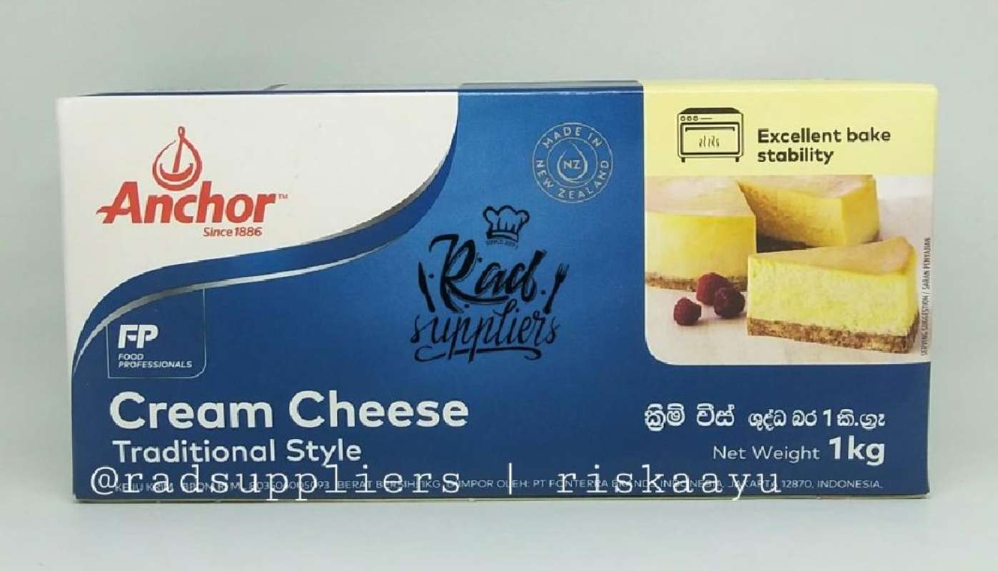 Jual Cream Cheese Anchor Product 1kg, Halal, Best Quality.. di Seller ...